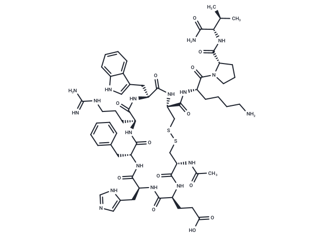 Acetyl-(Cys4,D-Phe7,Cys10)-a-MSH (4-13)_TargetMol