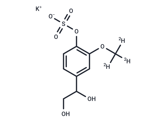 3-Methoxy-4-Hydroxyphenylglycol sulfate-d3 potassium_TargetMol